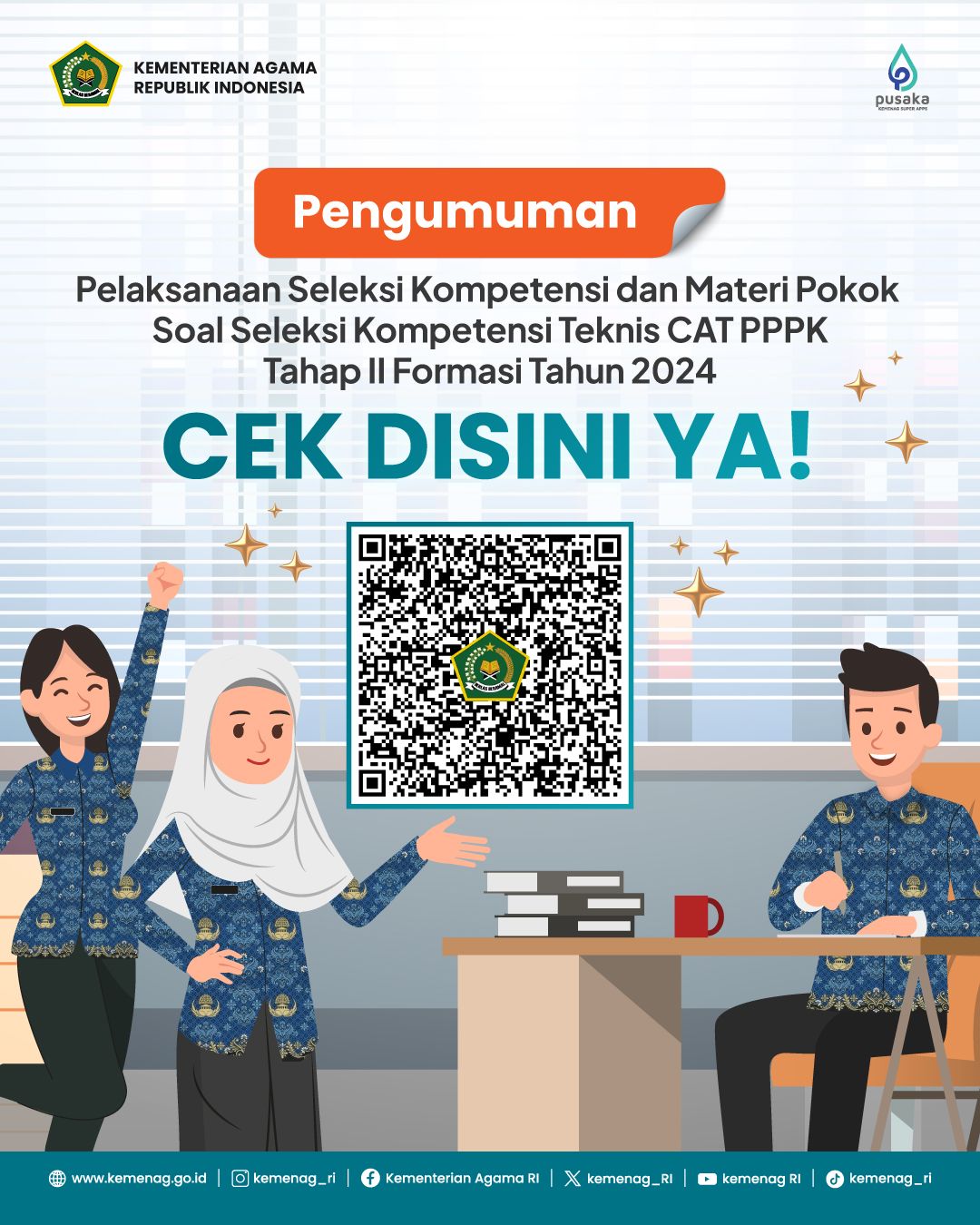 Kemenag Umumkan Jadwal SKT 16.941 Peserta Seleksi Calon PPPK Tahap II